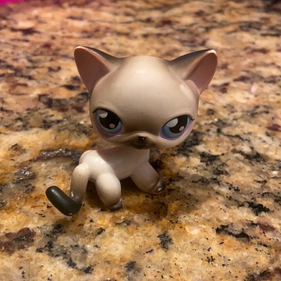 Littlest Pet Shop | Toys | Authentic Lps Siamese Kitty Cat Firgurune ...